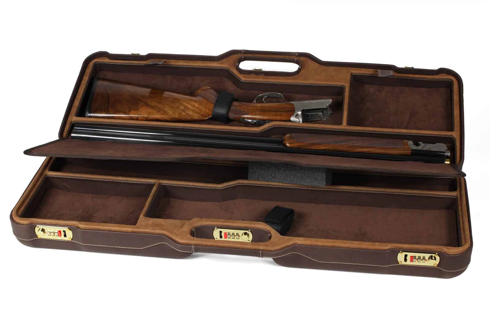 Leather Shotgun Case for Sale - Hard Case for 2 Shotguns