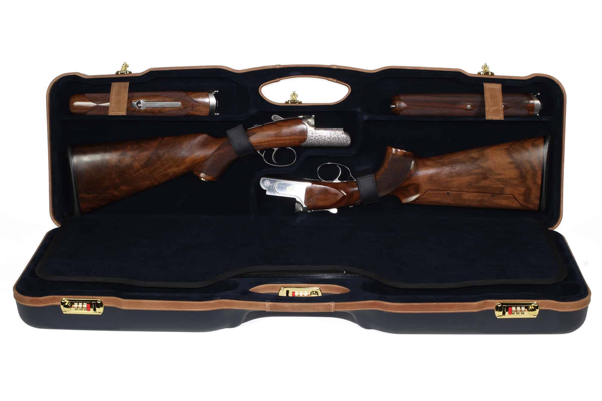 1671BLX/5679 Negrini OU Deluxe Two Gun/Four-Barrel Case Takedown ...
