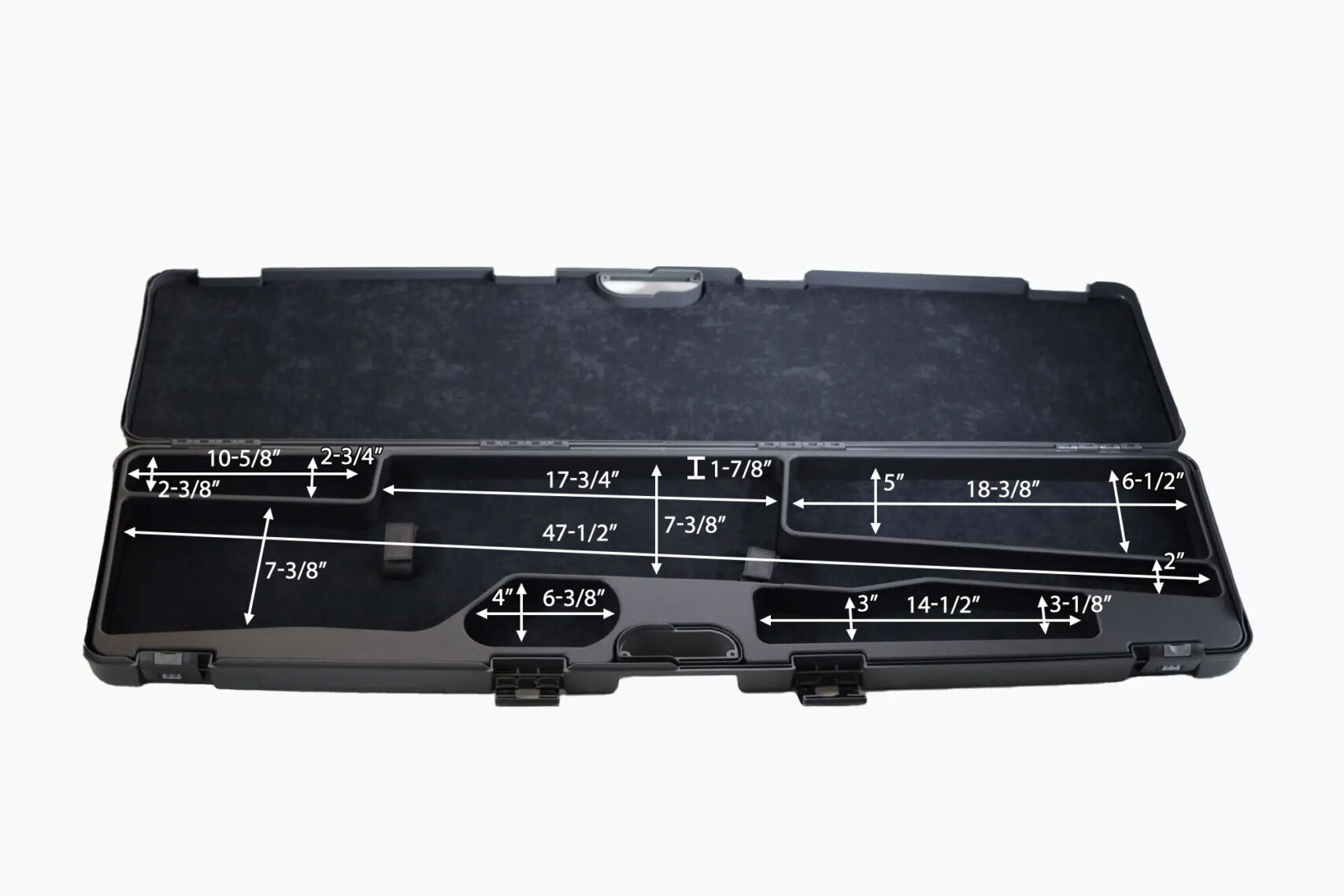 Negrini 1686ISY/6732 Hard Rifle Case with Locks