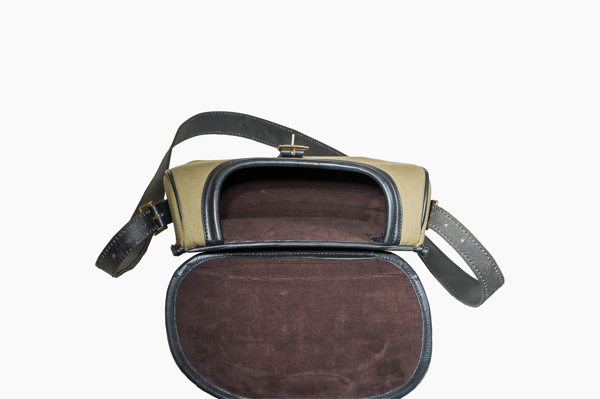 Green Canvas Soft Sided Cartridge Case | Negrini Luxury Gun Cases